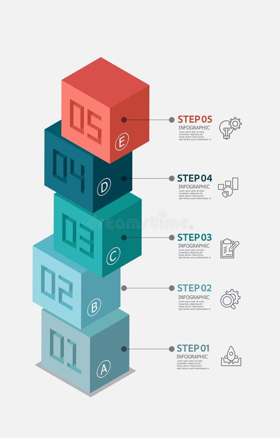 Cube Isometric Infographics Timeline Element Business Data Steps Report ... Cube Isometric Infographics Timeline Element Business Data Steps Report ...