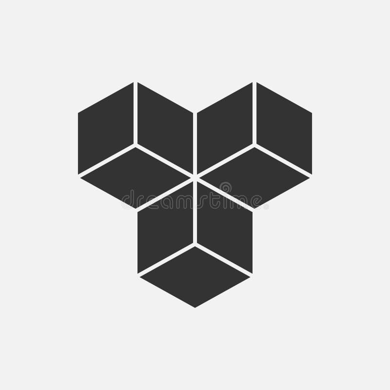 Cube Isometric Logo Concept, 3d Vector Illustration. Flat Design Style ... Cube Isometric Logo Concept, 3d Vector Illustration. Flat Design Style ...