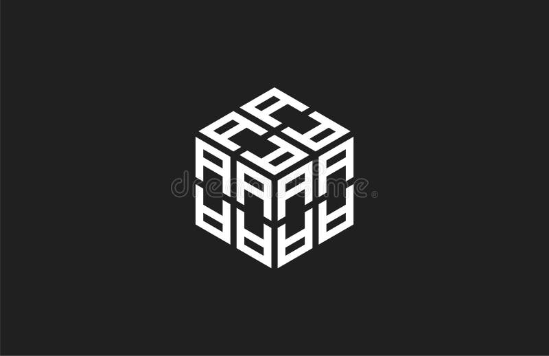 X Cube Letter Logo Template Stock Vector - Illustration of typography ...