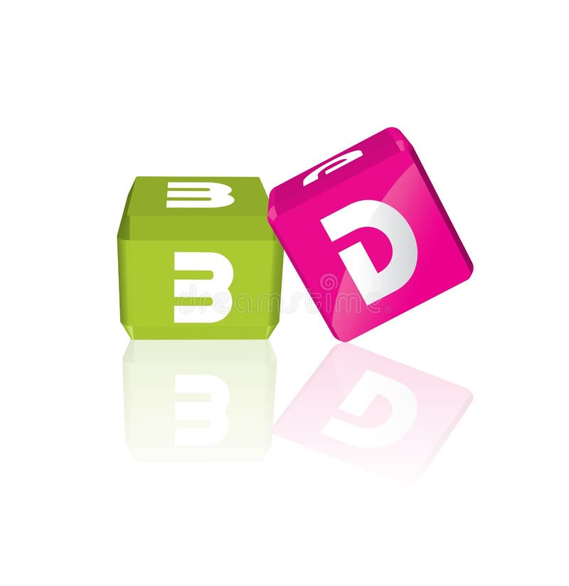 Fun - cube letters stock vector. Illustration of cube - 14724632