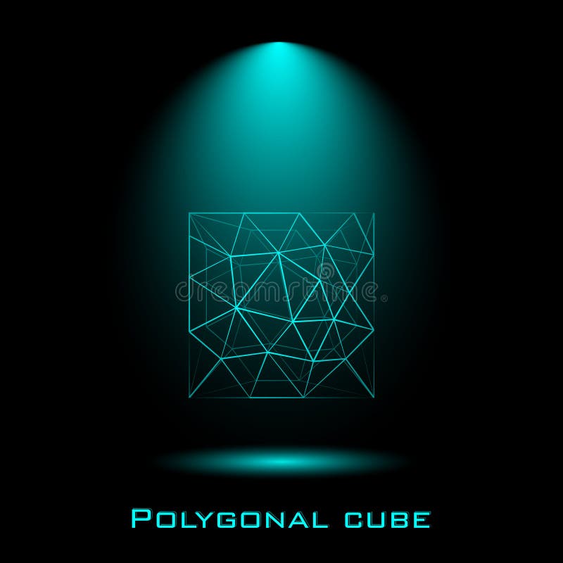 Cube Lines, Molecular Lattice, Geometric Shape, Network Connection ...