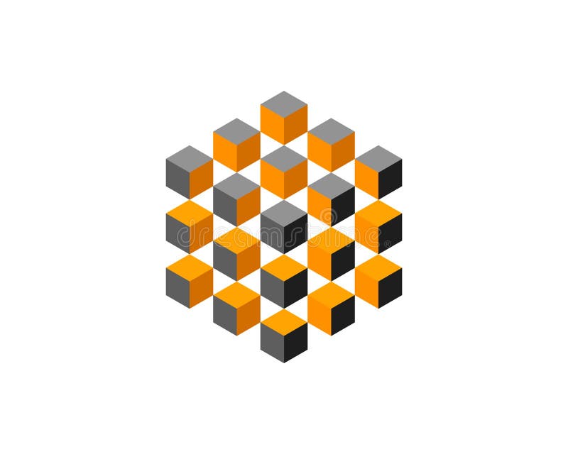 Cube Logo, Geometric Vector Design. Box Logotype Company, Trendy Tech ...