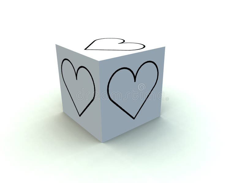 Cube Love 30 stock illustration. Illustration of graphic - 1092266