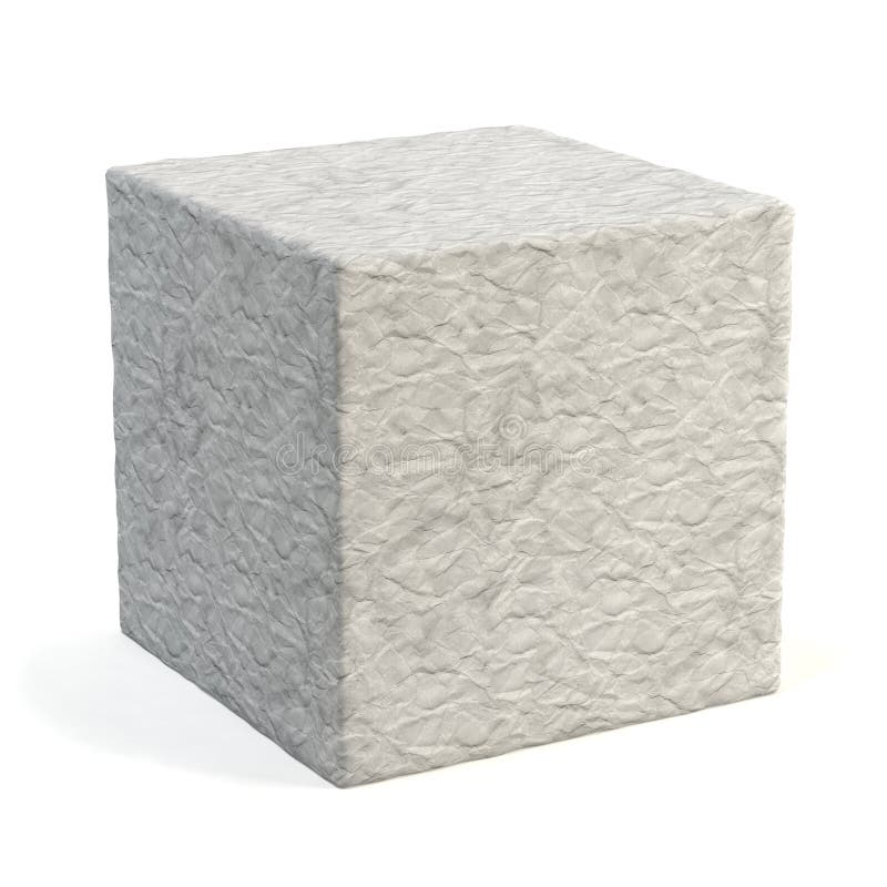 Cube Made Crumpled Paper Stock Photos - Free & Royalty-Free Stock ...