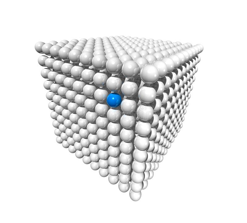 Cube made of spheres stock illustration. Illustration of spheres - 11662520
