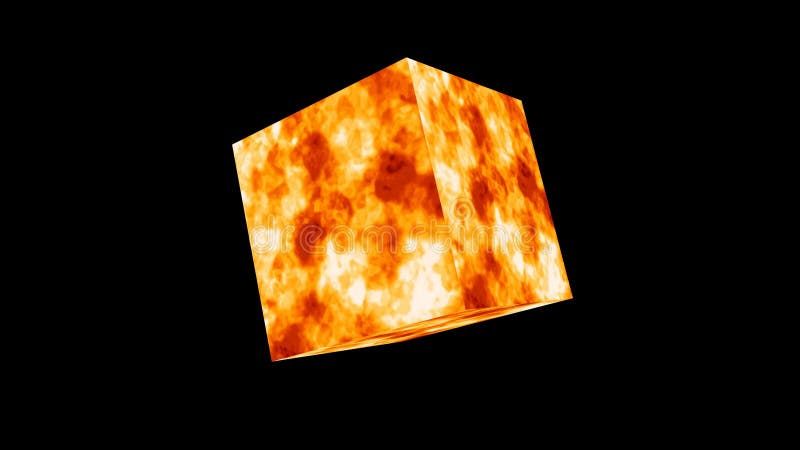 Cube Magma Effect Heat High Temperature Texture Smooth Surface ...