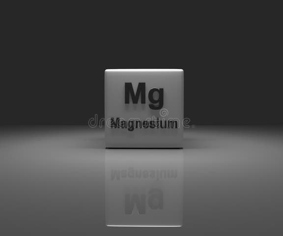 Cube with Magnesium Periodic System Stock Illustration - Illustration ...