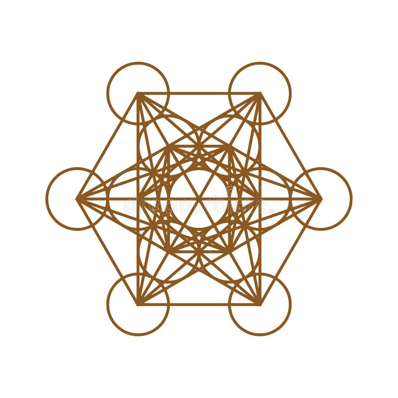 Cube of Metatron Sacred Geometry. Stock Vector - Illustration of boat ...