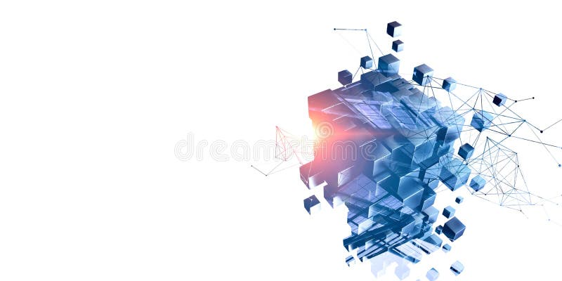 Cube Model As Symbol of Innovation Stock Illustration - Illustration of ...
