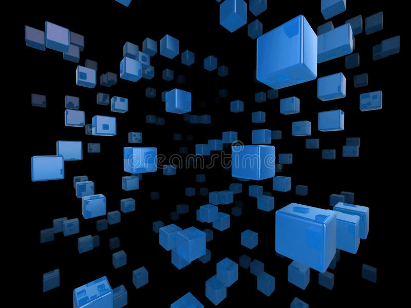 Cube network stock illustration. Illustration of isolated - 10894844