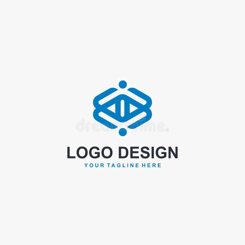 Cube Outline Logo Design Vector. Abstract Logo Design. Stock Photo ...