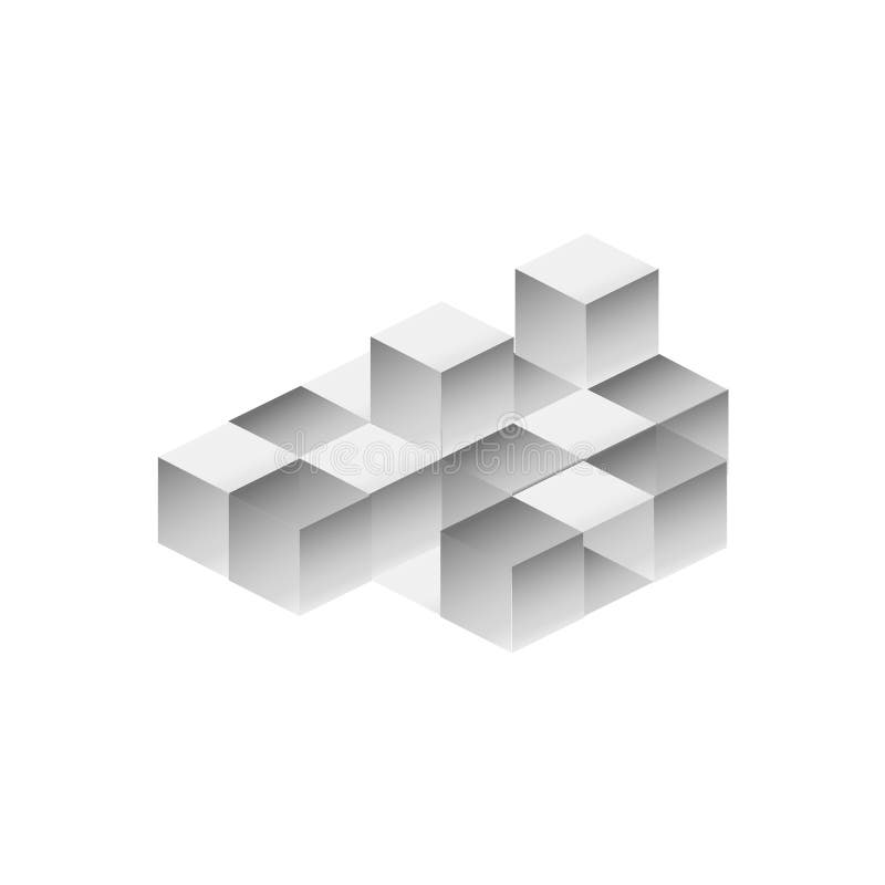 Cube pattern stock vector. Illustration of gray, cell - 88825771