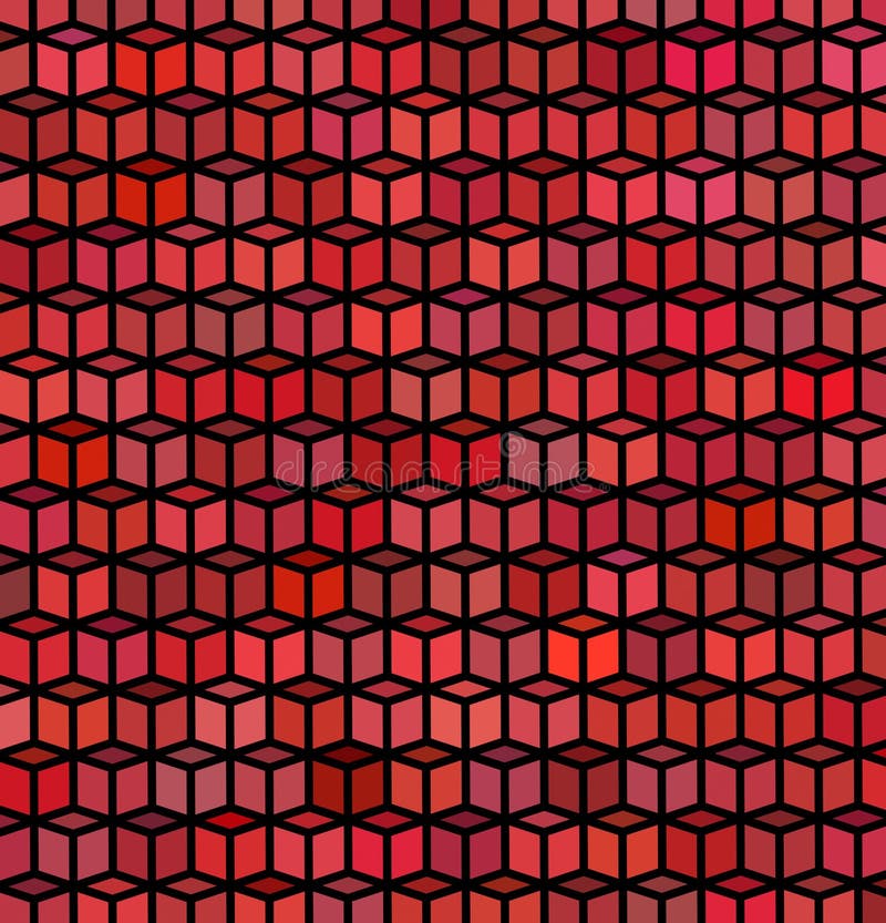 Cube Pattern Red Purple Surface Backdrop Stock Illustration ...
