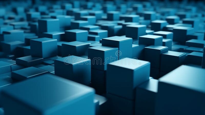 Cube Patterns, Black Background, Abstract Background, Shiny Metal ...