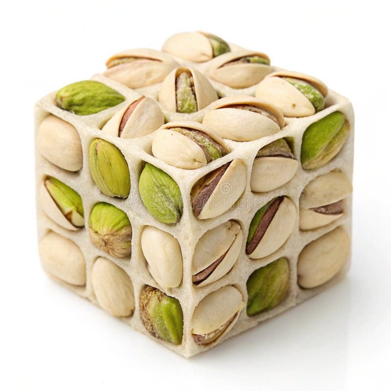 Cube of Pistachios stock illustration. Illustration of healthybite ...