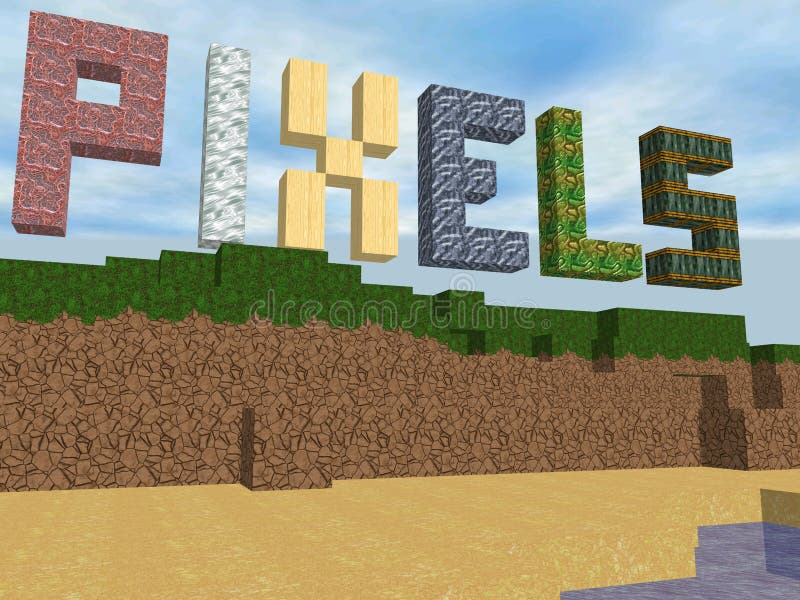 Cube pixel world stock illustration. Illustration of labyrinth - 58131650