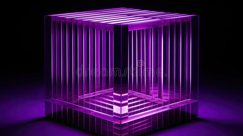 Cube Purple Optical Illusion Stock Illustration - Illustration of illusion, floating: 321163986