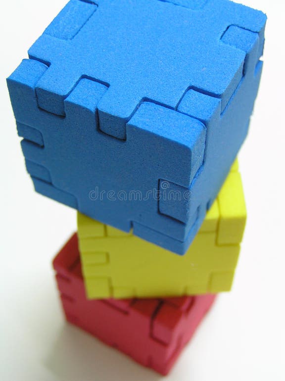 Cube Puzzle stock photo. Image of assignment, collaboration - 49128