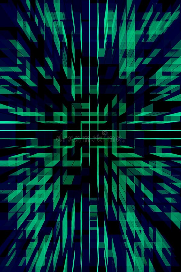 Cube Radial Depth Movement Technology Sense Poster Abstract Background ...