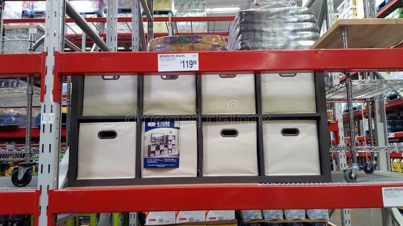 8 Cube Room Organizer on Display Inside Sam S Club Editorial Stock ...