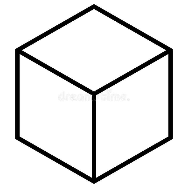 3d Cube Rotation View Icon. Cube Rotation Thin Line Icon. Cube 360 ...