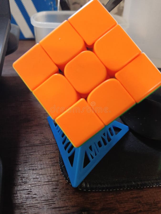 Cube Rubix editorial stock image. Image of table, rubix - 263494929