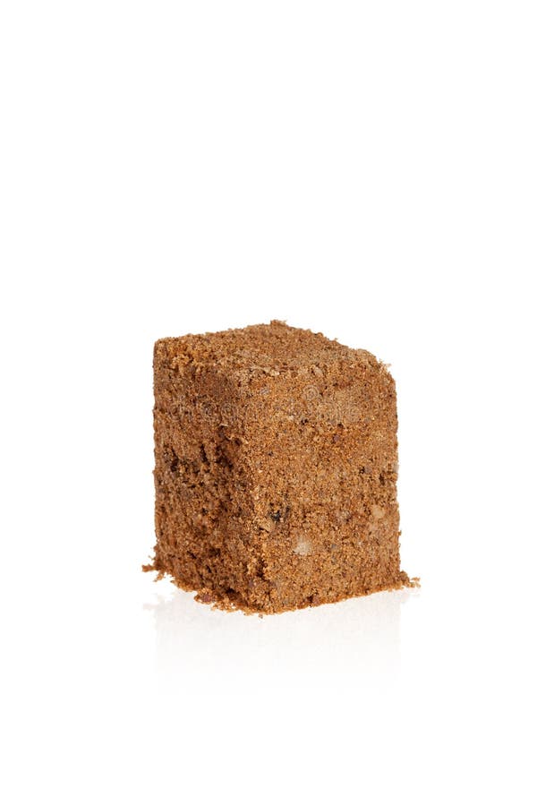 Cube of Sand Isolated on White Background. Stock Photo - Image of brown ...