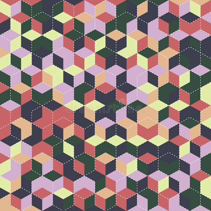 Cube seamless pattern stock vector. Illustration of graphic - 44627162