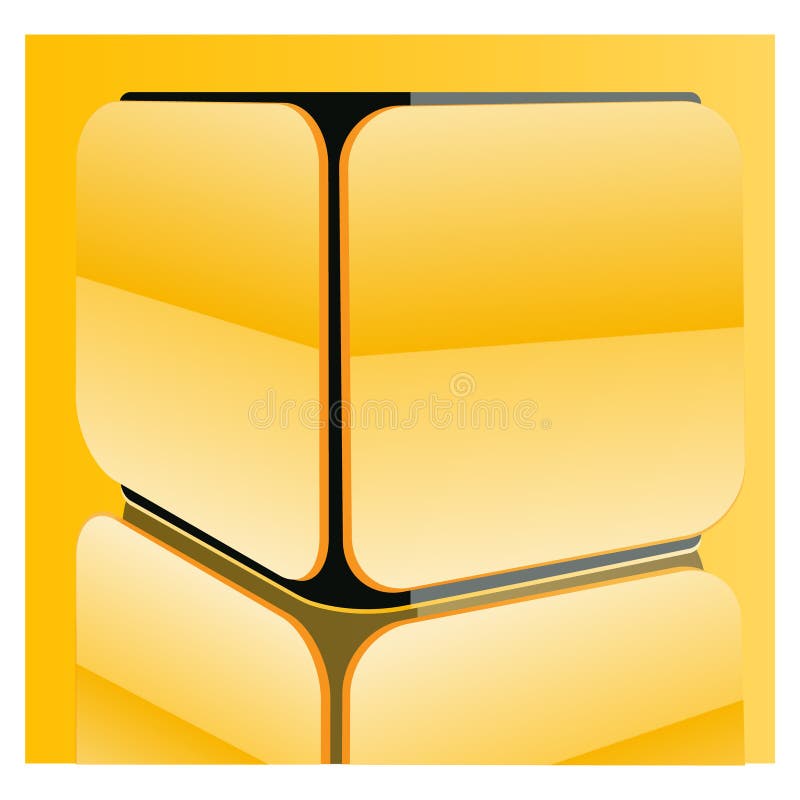 Cube shape stock vector. Illustration of dimensional - 12171738