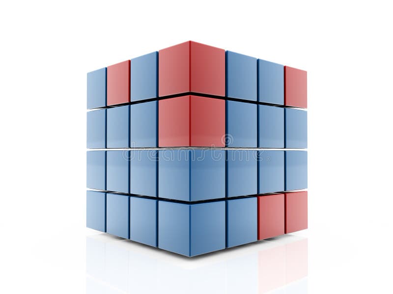 Cube shape stock illustration. Illustration of corporate - 14185630