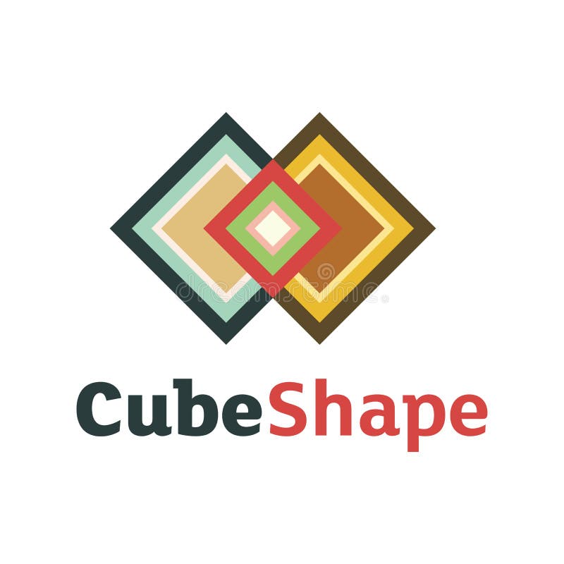 Cube Shape Logo Vector stock vector. Illustration of square - 191760297