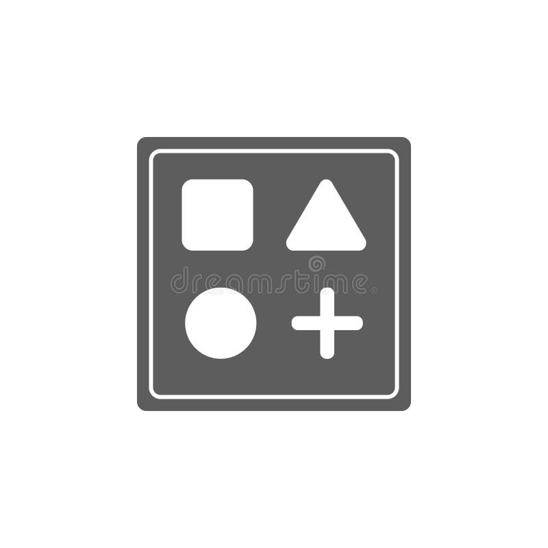 Cube with Signs Icon. Element of Toys for Mobile Concept and Web Apps ...