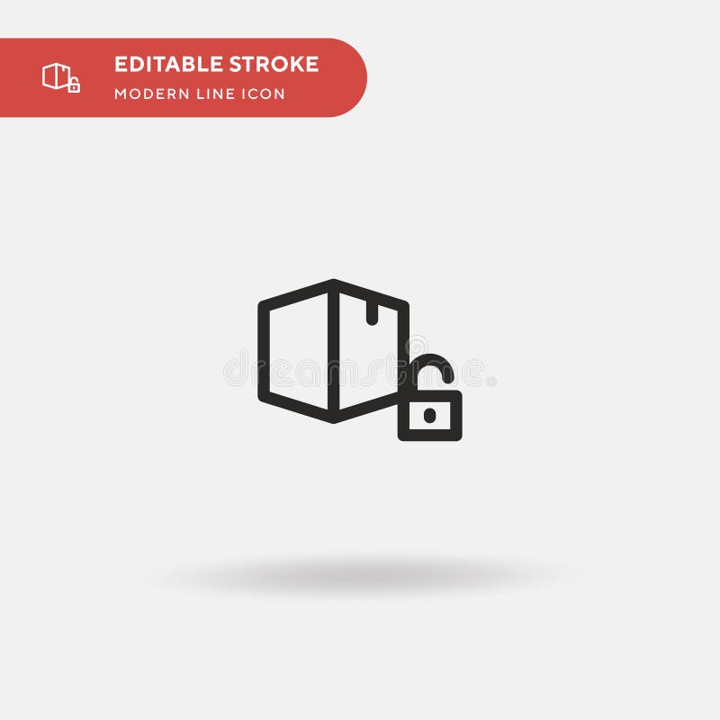 Cube Simple Vector Icon. Illustration Symbol Design Template for Web ...