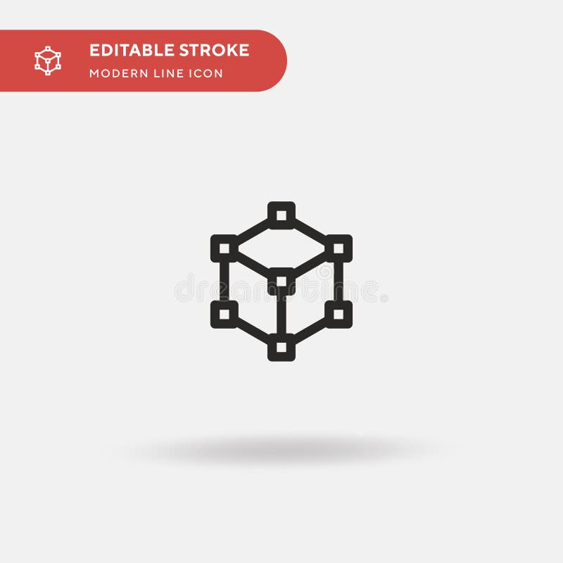 Cube Simple Vector Icon. Illustration Symbol Design Template for Web ...