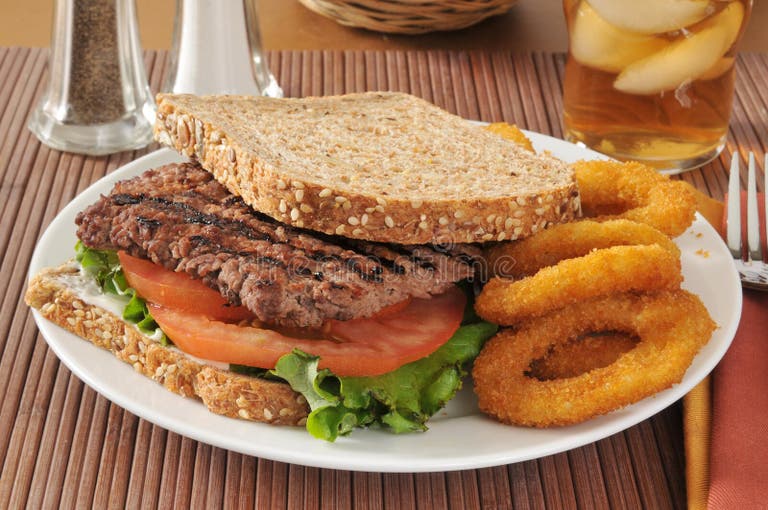 Cube steak sandwich stock image. Image of steak, grain - 49148535
