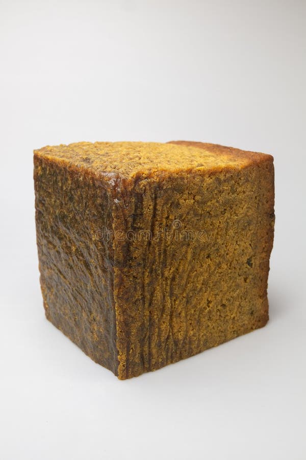 Cube Synthetic Rubber Sample on a White Background Stock Image - Image ...