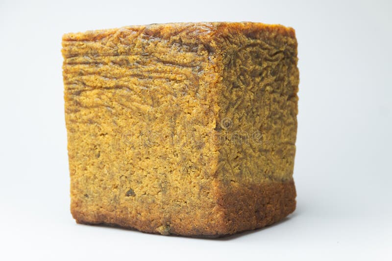 Cube Synthetic Rubber Sample on a White Background Stock Image - Image ...