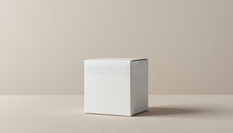 Cube on Textured Surface, Realism Style, Product Mockup Stock Image ...