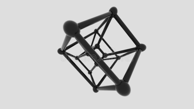 Cube in the 4th Dimension Tesseract Stock Video - Video of looping ...
