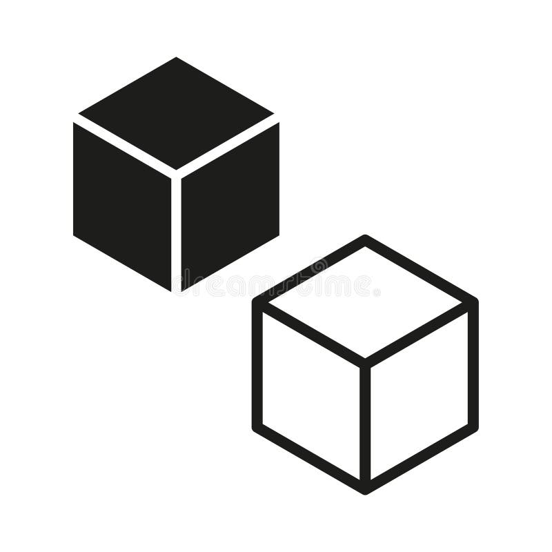 Box Icon Flat Geometric Symbol Stock Illustrations – 9,097 Box Icon ...