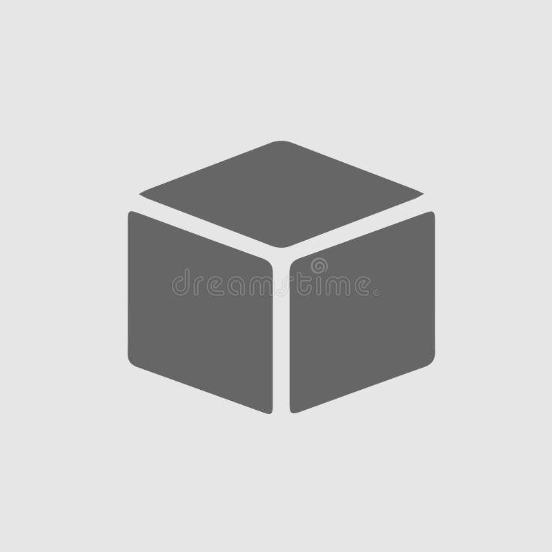 Cube vector icon eps 10. stock vector. Illustration of concept - 170184636