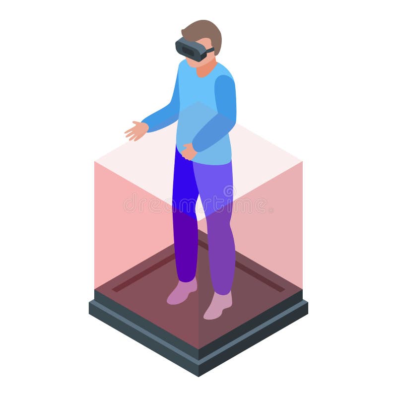 Cube Vr Platform Icon Isometric Vector. Virtual Reality Stock Vector ...