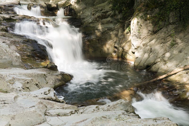 Cube Waterfall in the Selva De Irati. Stock Photo - Image of spring ...