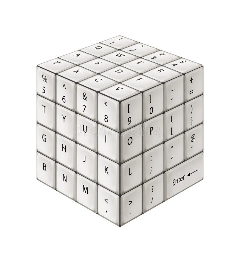 Cube in a white studio stock photo. Image of portfolio - 30406570