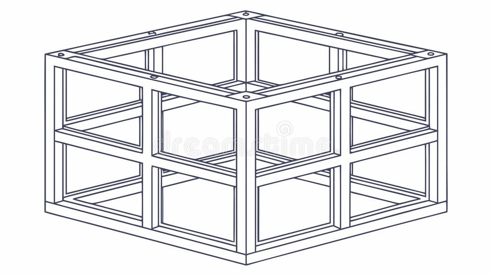 Cube Structure Outline Stock Illustrations – 6,661 Cube Structure ...