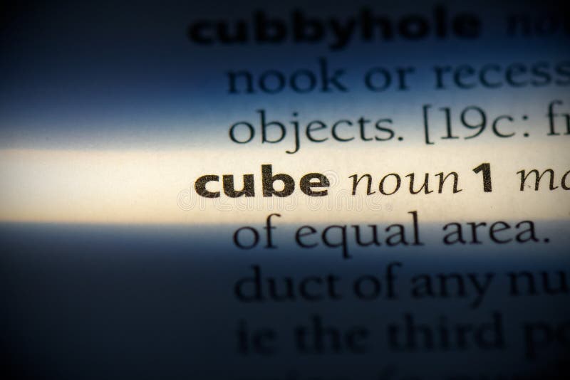 Cube stock photo. Image of macro, education, thesaurus - 161578350