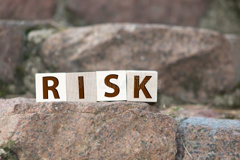 Word RISK on Red Torn Paper. Concept of Risk and Danger in Business ...