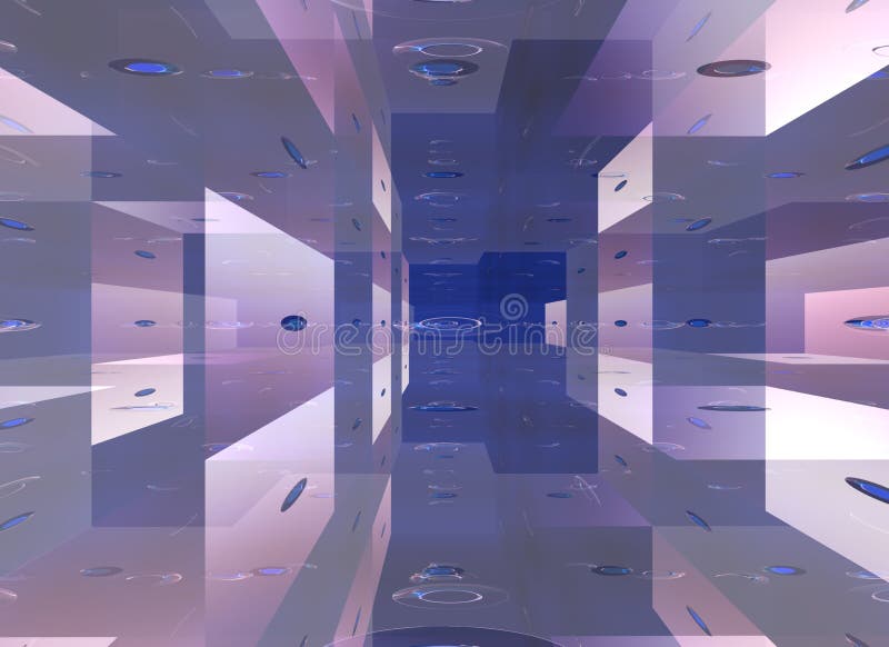 Abstract Cubic environment stock illustration. Illustration of ...