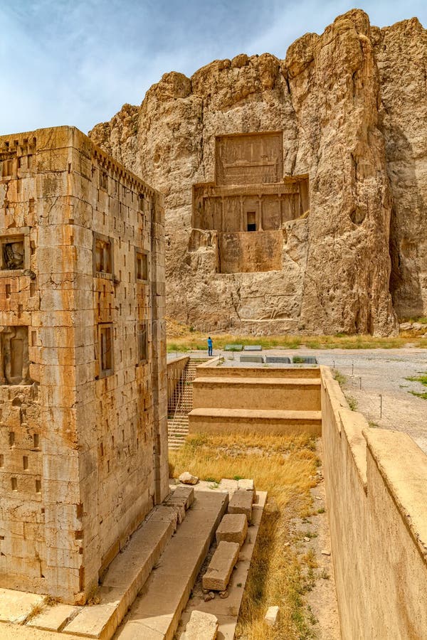 Cube of Zoroaster stock photo. Image of destination, fars - 81035026