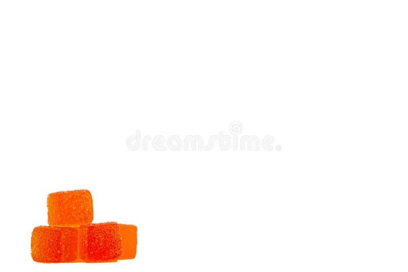 Square Gummy Stacked on a White Background Stock Image - Image of white ...